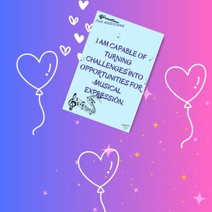 Musical Mindset Affirmations Cards Positive Musician Gift Motivational ...