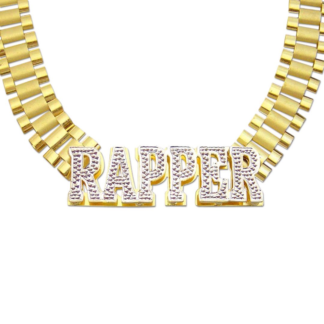 10K Gold Name 12 Mm Watch Band Style Personalized Iced Out 3D Nameplate ...