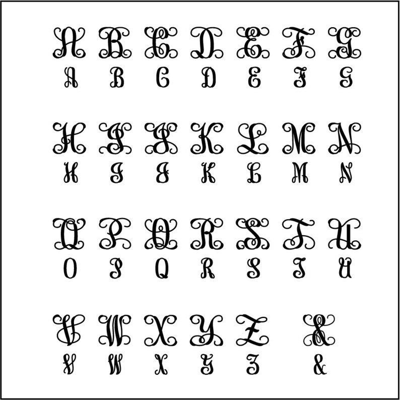 Small Sterling Silver Deep Engraved 3 Initials Monogram 1/2 - Etsy