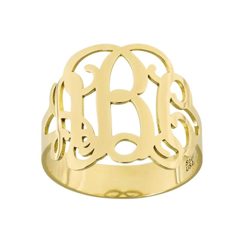 Monogram Ring - Etsy