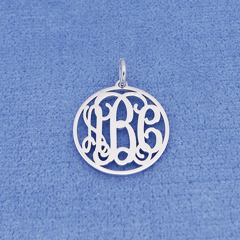 Monogram Pendant - Etsy