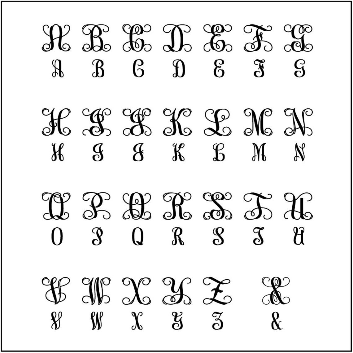 3 Initial Monogram Tiny Round Disc Charm Pendant Necklace Deep | Etsy