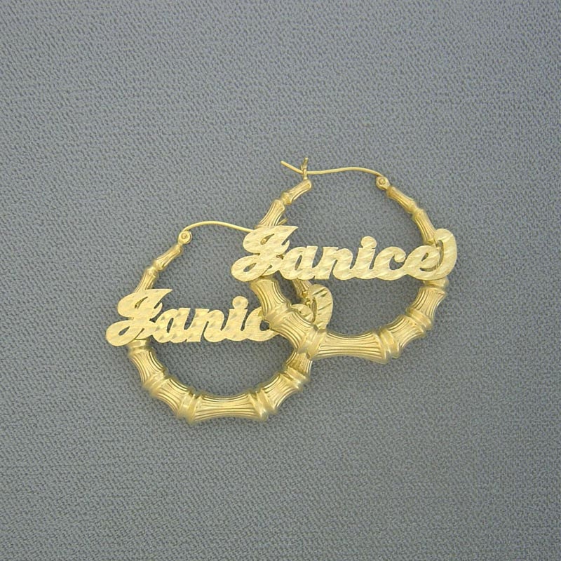 Bamboo Earrings - Etsy