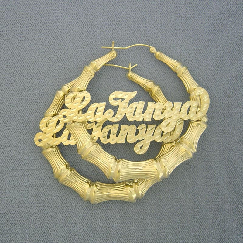Bamboo Earrings - Etsy