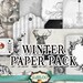 WINTER PAPER PACK Vintage Holidays Digital Collage Sheet Black - Etsy