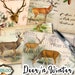 DEER N WINTER Printables Paper Craft Ephemera Scrapbook Downloadable ...
