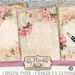 VINTAGE ROSES Shabby Chic Editable Digital Note Pad Ledger - Etsy