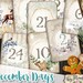 DECEMBER DAYS Tags Printable Vintage Christmas Calendar Daily Countdown ...