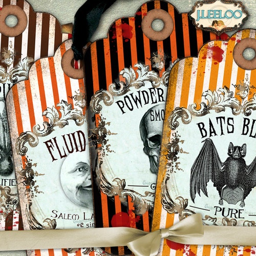 SCARY APOTHECARY Printable Tags Label Poison Bottle Jar Labels - Etsy