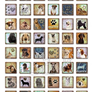 LOVELY DOGS Digital Puppy Love for Pendant Jewelry Clipart Magnet ...