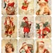 HOLIDAYS Printable Santa Holidays Gift Cards Digital Collage Merry ...