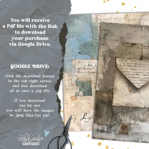 UNWRITTEN MEMORIES Vintage Pages | Old Textured Card Junk Journal Diary ...
