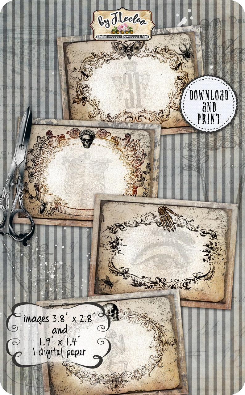 GOTHIC LABELS Potion Apothecary Blank Writable Printable Tags - Etsy UK