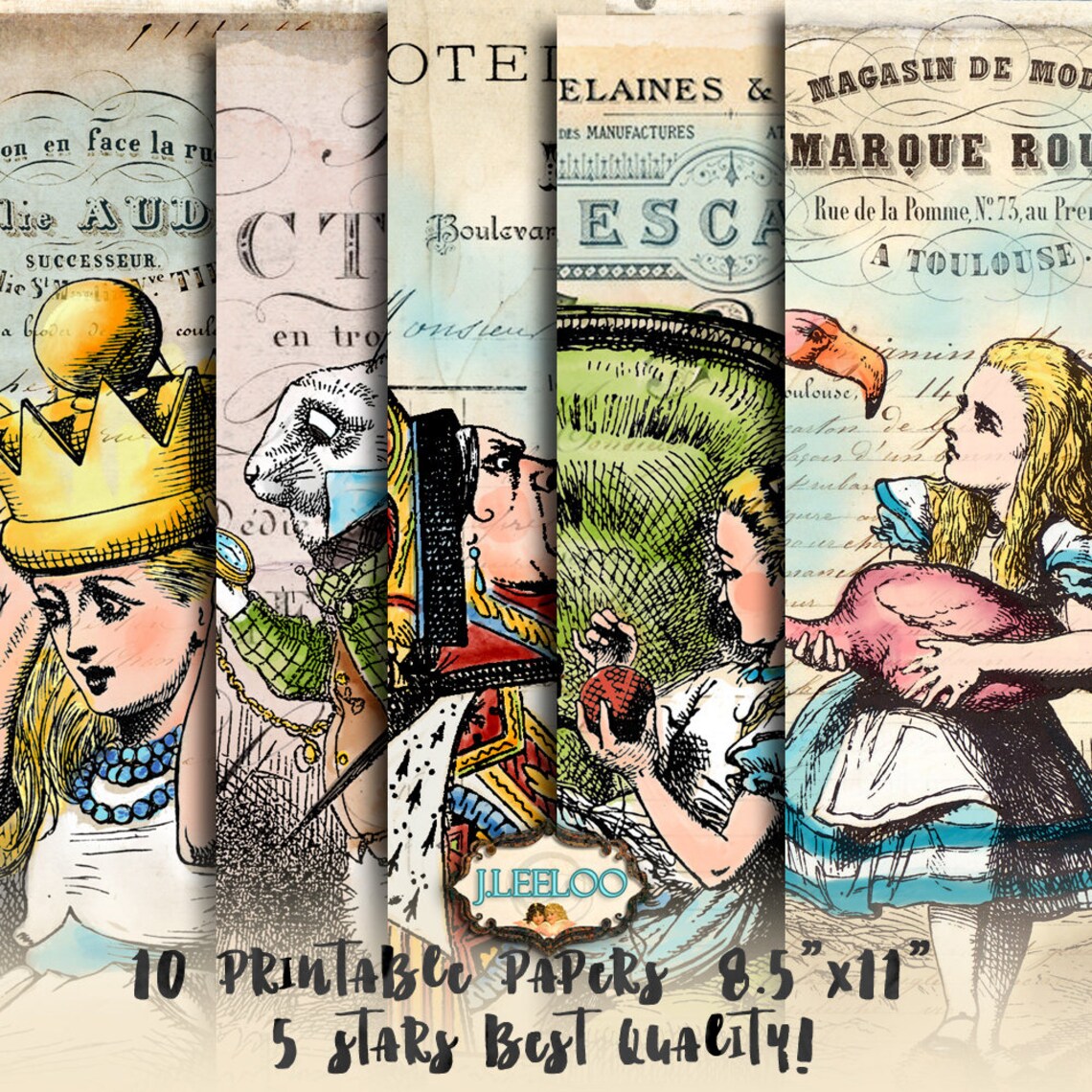 ALICE in Wonderland 8.5x11 Inch Printable Poster for Nursery - Etsy