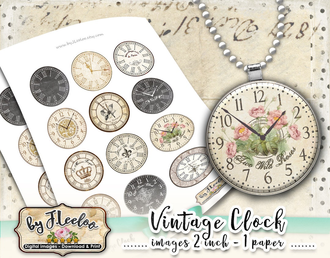 CLOCK CLOCK 2 Inch Circle Clock Face Printable for Cupcake Topper and ...