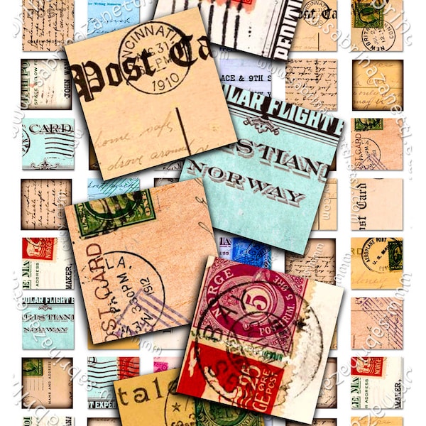 Digital Collage Sheets - Etsy