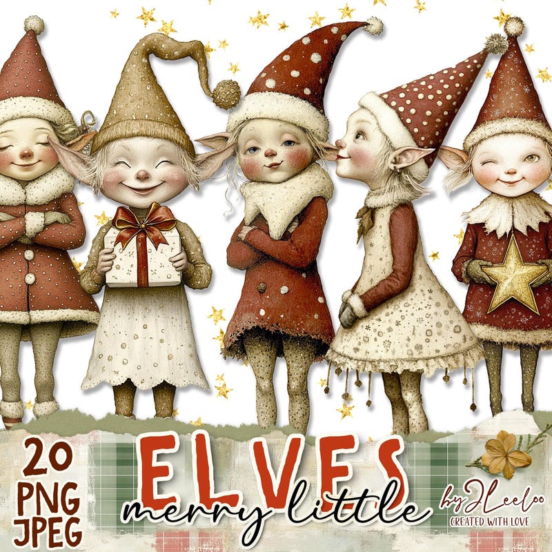 Transparent Background Elf Clip Art - Etsy