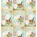 ROMANTIC BIRD Printable Card and Tags Scrapbook Ephemera Instant ...