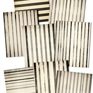 VINTAGE STRIPES Papers 8.5x11 Inch Digital Vintage Collage Sheet ...