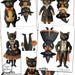 Orange PAPER DOLLS | Halloween Cat Paper Doll Printable, Vintage ...