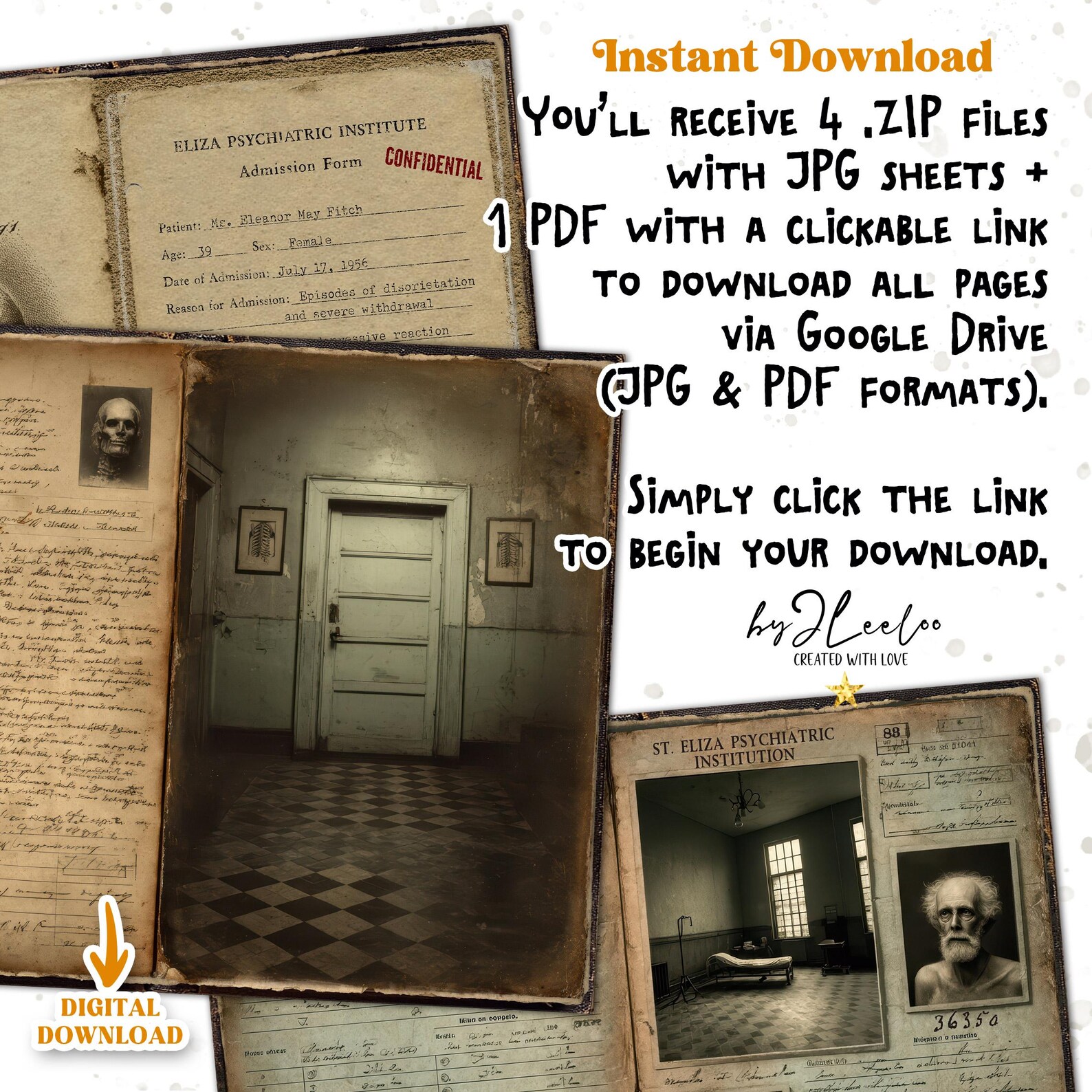 ANATOMY OF MADNESS | Vintage Asylum Junk Journal Pages, Psychiatric ...