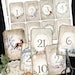 DECEMBER DAYS Tags Printable Vintage Christmas Calendar Daily Countdown ...