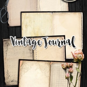 VINTAGE JOURNAL Junk Journal Starting | Crafting Background Pages ...