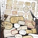 LOTS OF NUMBERS Labels Kit Printable Vintage Ephemera Junk Journal ...