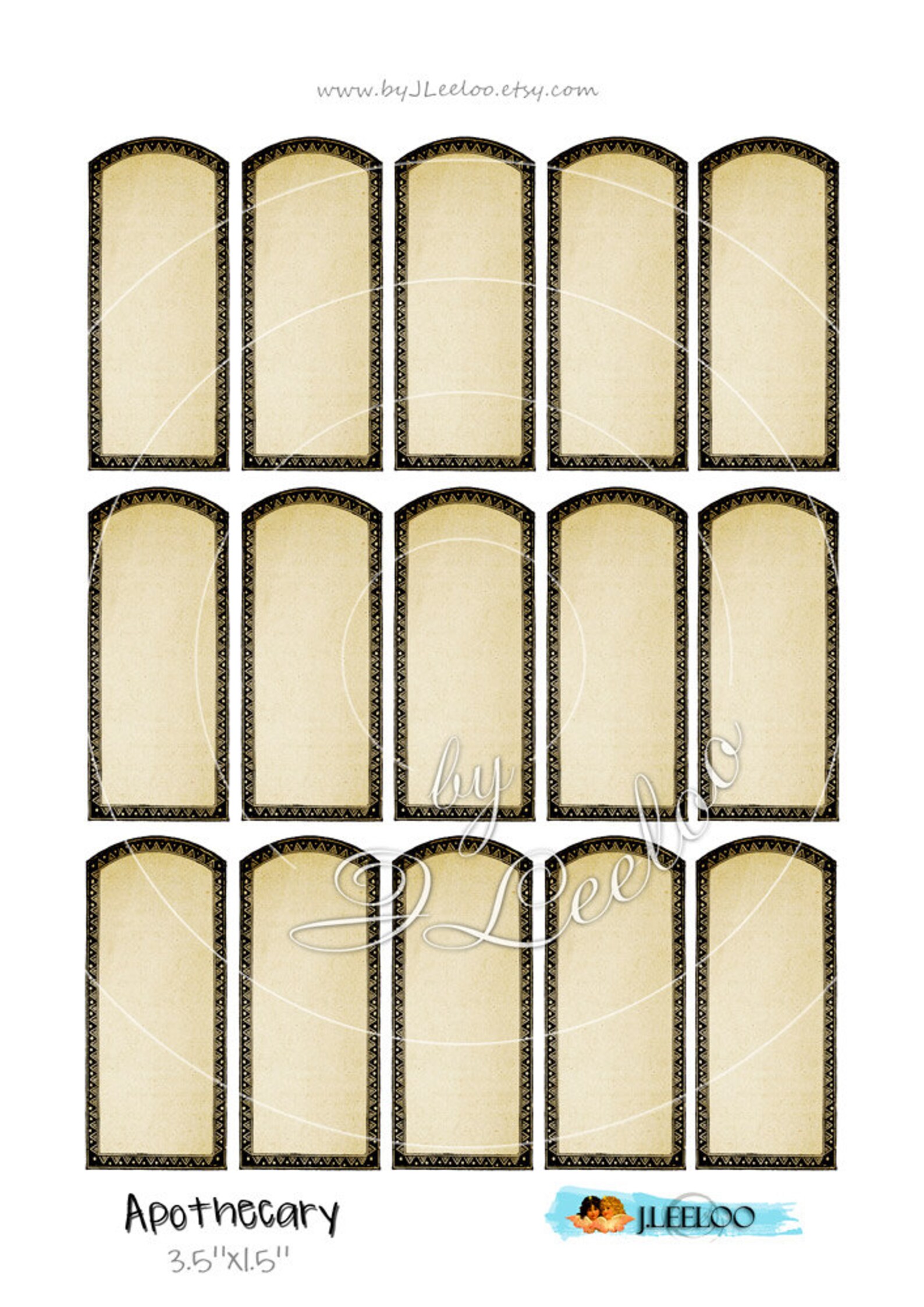 Blank APOTHECARY Editable Printable Tags Label Poison Bottle | Etsy