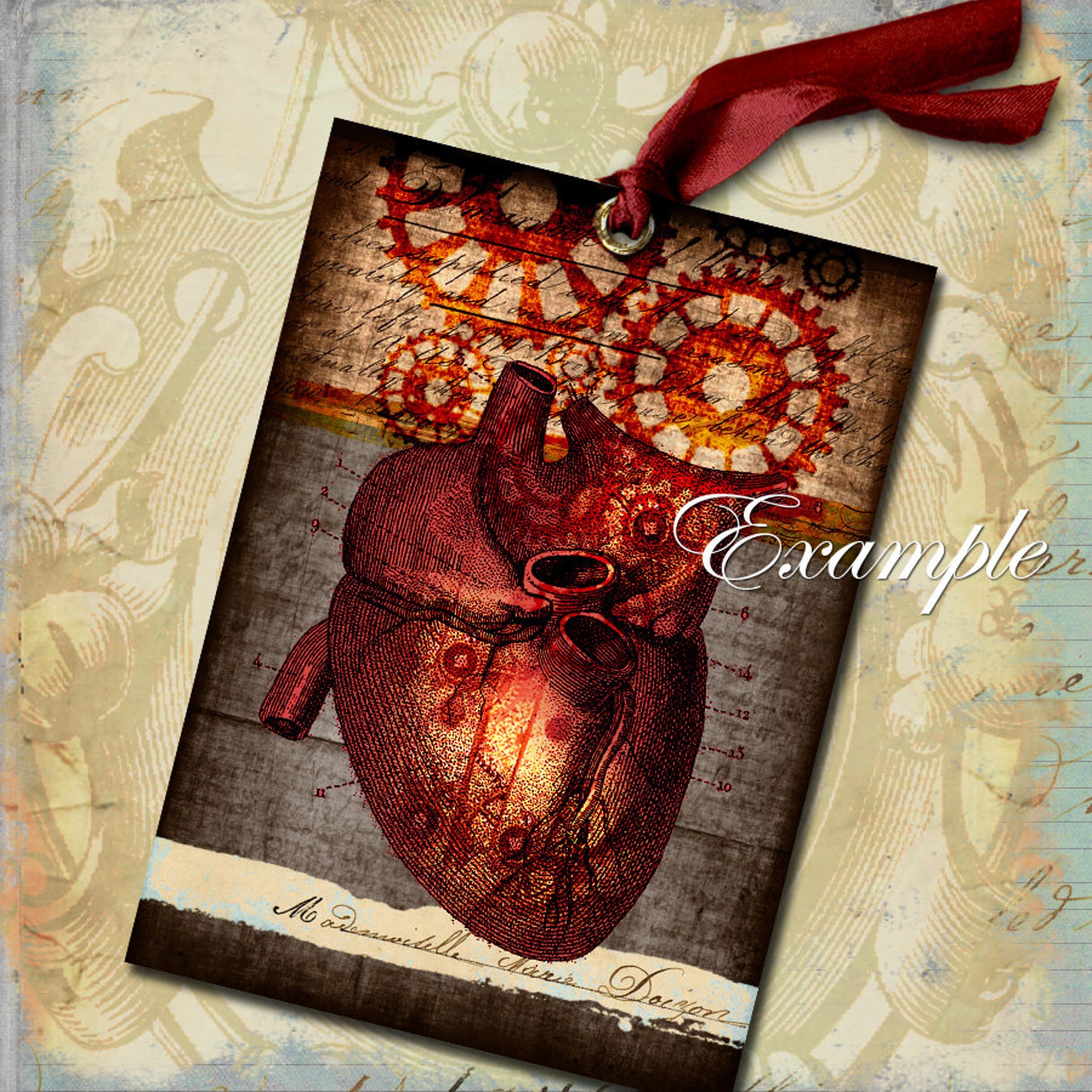 STEAMPUNK LIFE Printable Vintage Aceo Size Gift Tags Digital | Etsy