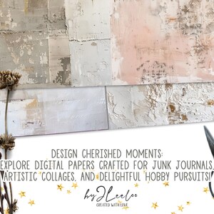 SCRATCHED WALLS Half Pages Printable | Junk Journal Mixed Media ...