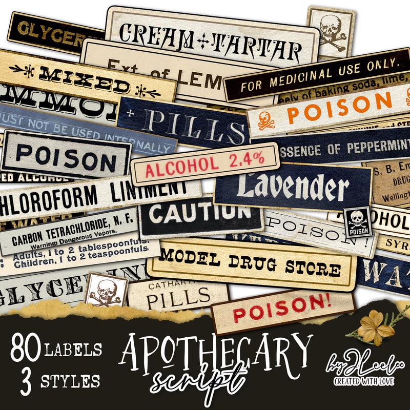Old Pharmacy Labels - Etsy