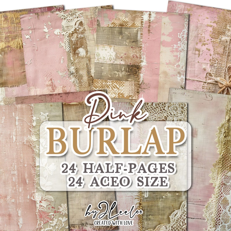 Pink Burlap - Etsy