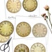 VINTAGE CLOCK 5 Inch Printable Clock Face | Jpeg Png Clipart Vintage ...