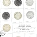 FACE CLOCK 6 Inch Circle Printable | Vintage Jpeg Clock Clipart Vintage ...