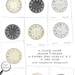FACE CLOCK 7 Inch Circle Printable | Vintage Jpeg Clock Clipart Vintage ...