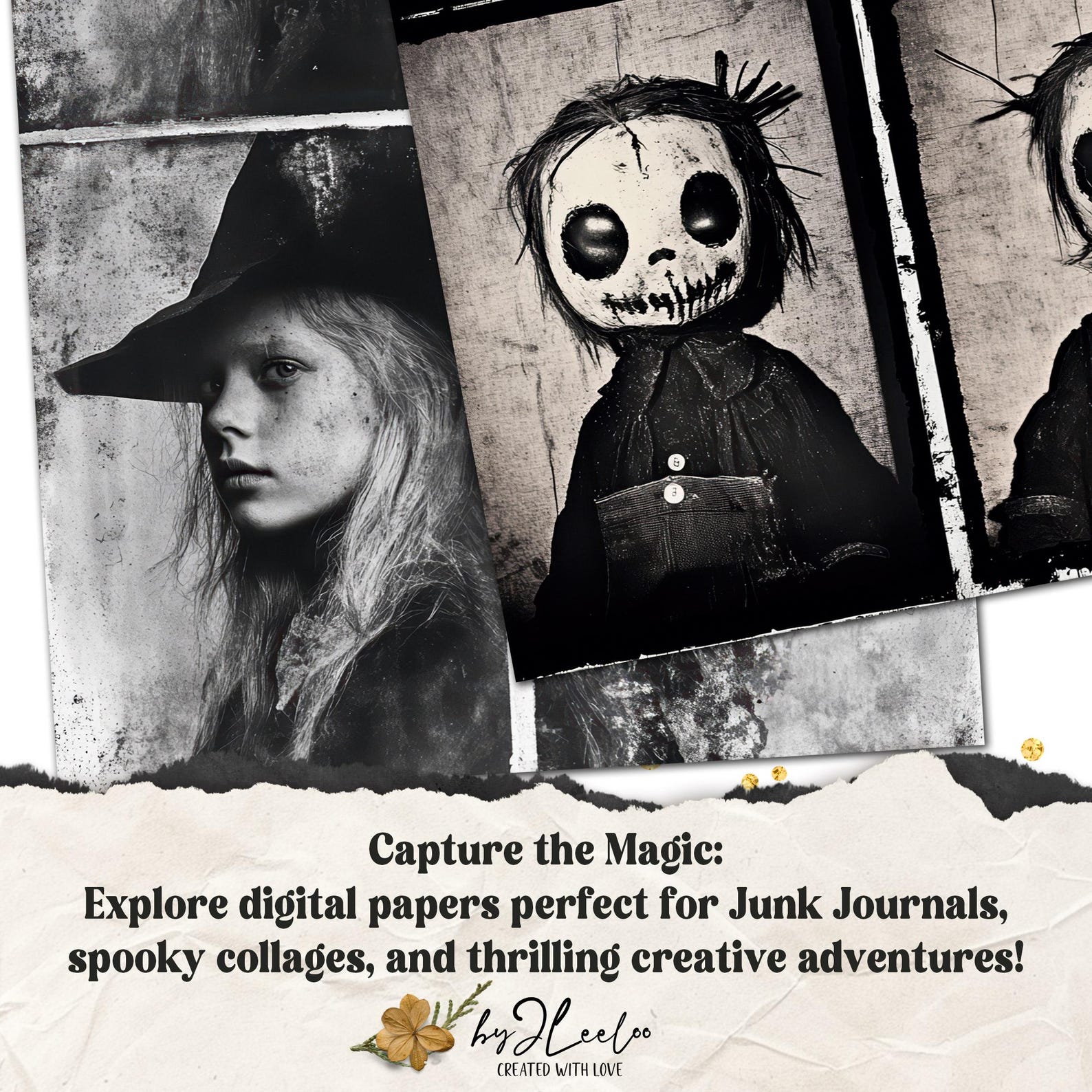 SPOOKY PHOTO BOOTH Collection 680 Photos | Scary Creepy Scrapbook Junk ...