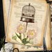 BIRD CAGE Digital Papers 8x10 Inch Large Victorian Vintage Journal Art ...