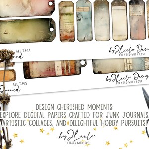 ALL TAGS RUINED Industrial Label Vintage Steampunk Supplies | Grungy ...