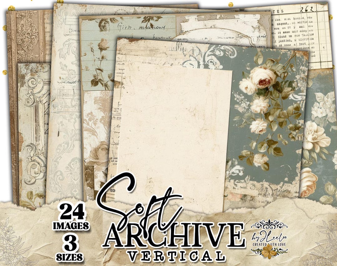 SOFT ARCHIVE – Vertical Pages | Victorian Vintage Collage Papers for ...