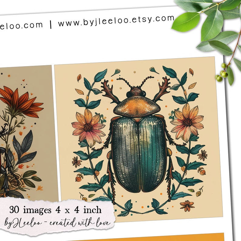 THE BEETLES 4x4 Inch Printable | Square Supplies for Coaster Decoration ...