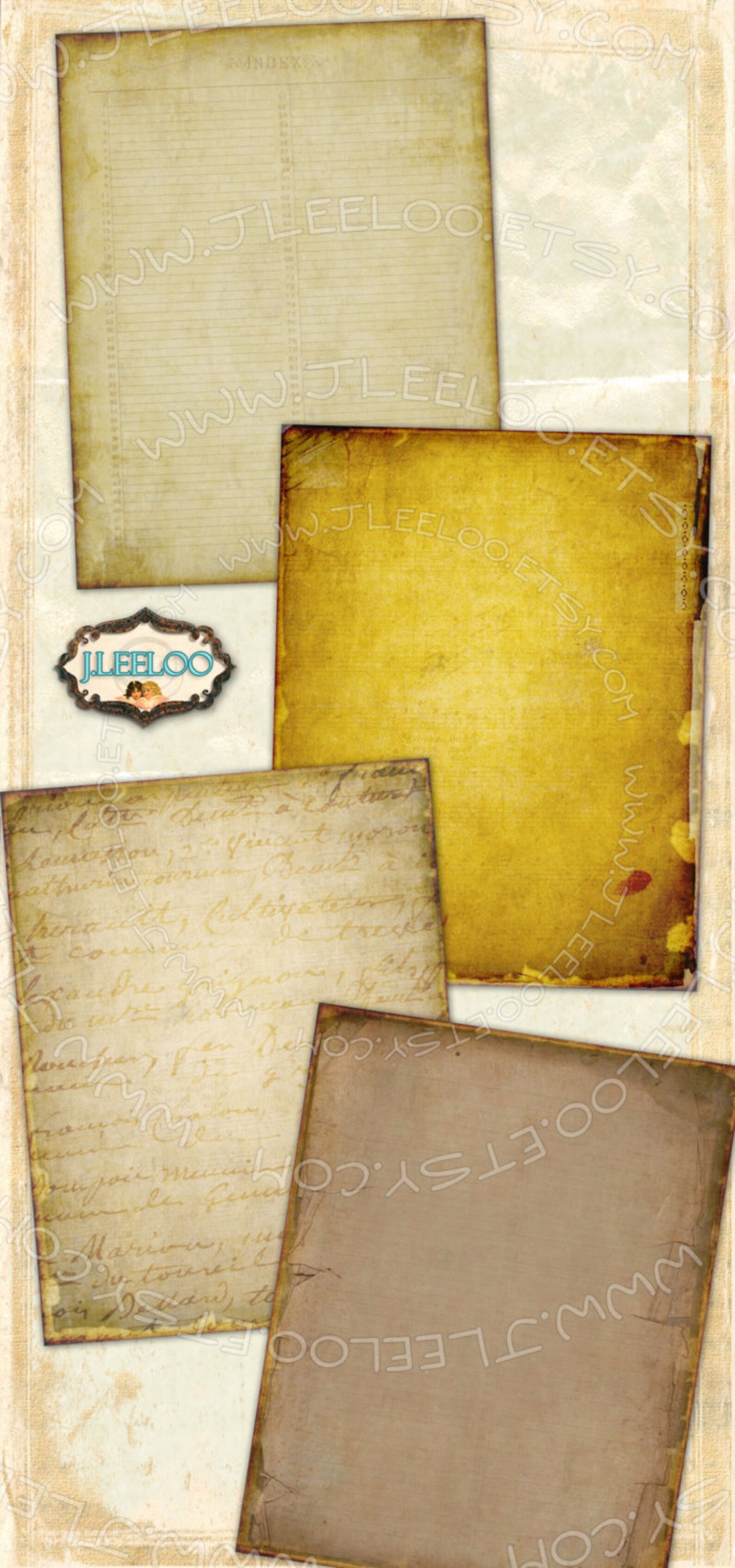 GRUNGE PAPERS Large 8.5x11 Inch Papers Documents Distressed - Etsy