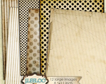 VINTAGE POLKA DOTS Large 8.5x11 Inch Digital Collage Sheet | Etsy