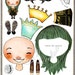 PAPER DOLLS Digital Altered Art Digital Collage Sheet for Journal Page ...