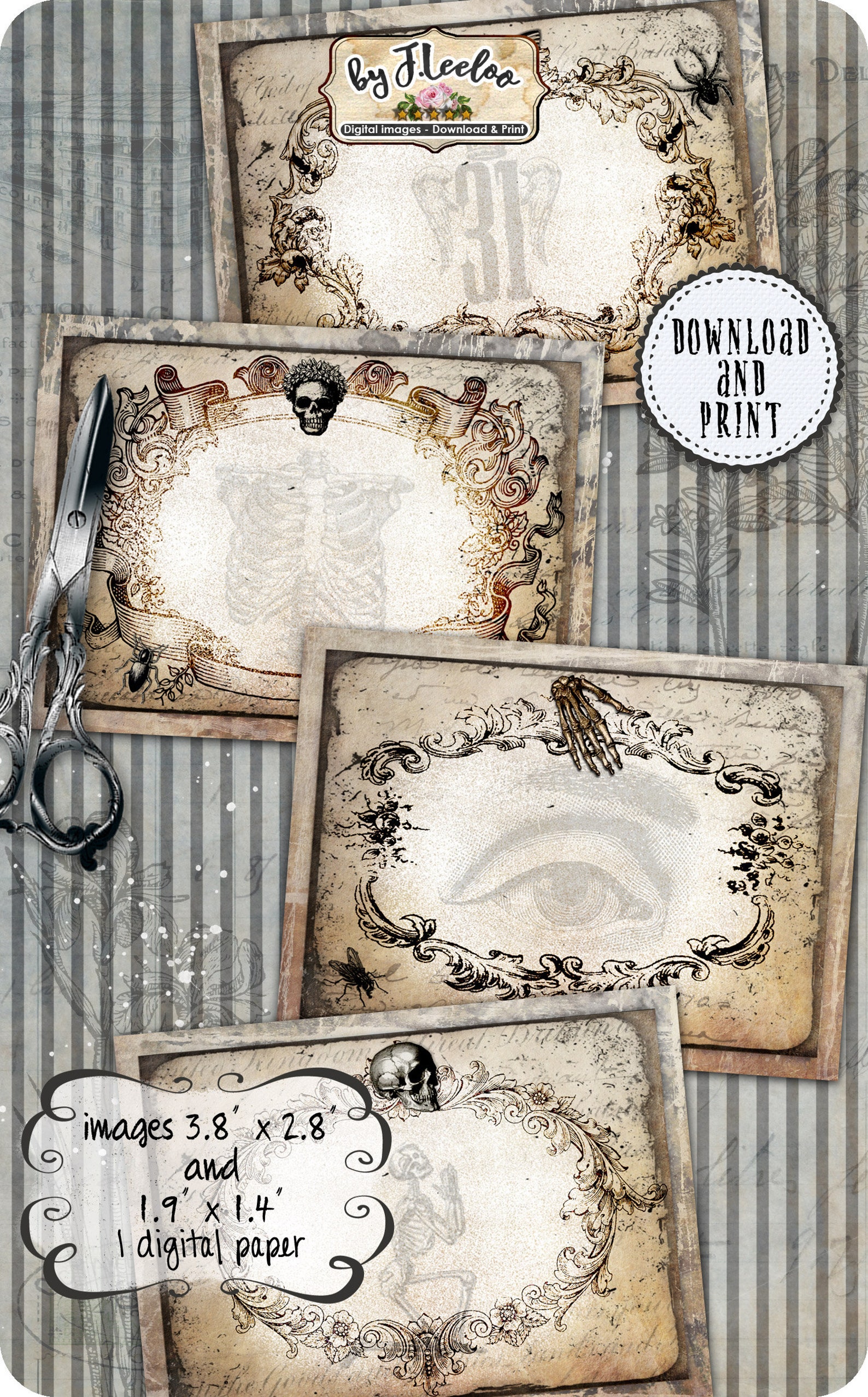 GOTHIC LABELS Potion Apothecary Blank Writable Printable Tags - Etsy