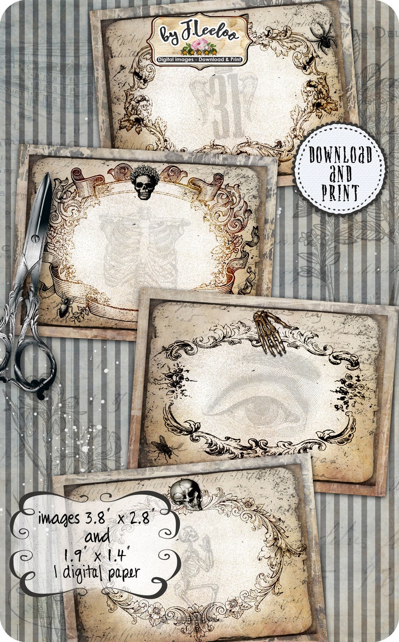 GOTHIC LABELS Potion Apothecary Blank Writable Printable Tags - Etsy UK