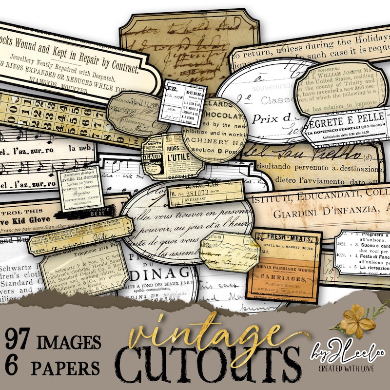 Vintage Collage Hand Made - Etsy