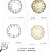 FACE CLOCK 7 Inch Circle Printable | Vintage Jpeg Clock Clipart Vintage ...