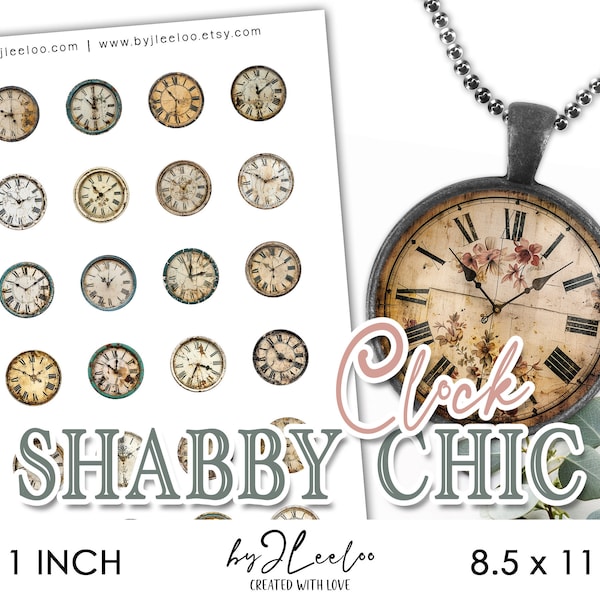 Shabby Chic Clock - Etsy
