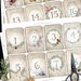 DECEMBER DAYS Tags Printable Vintage Christmas Calendar Daily Countdown ...
